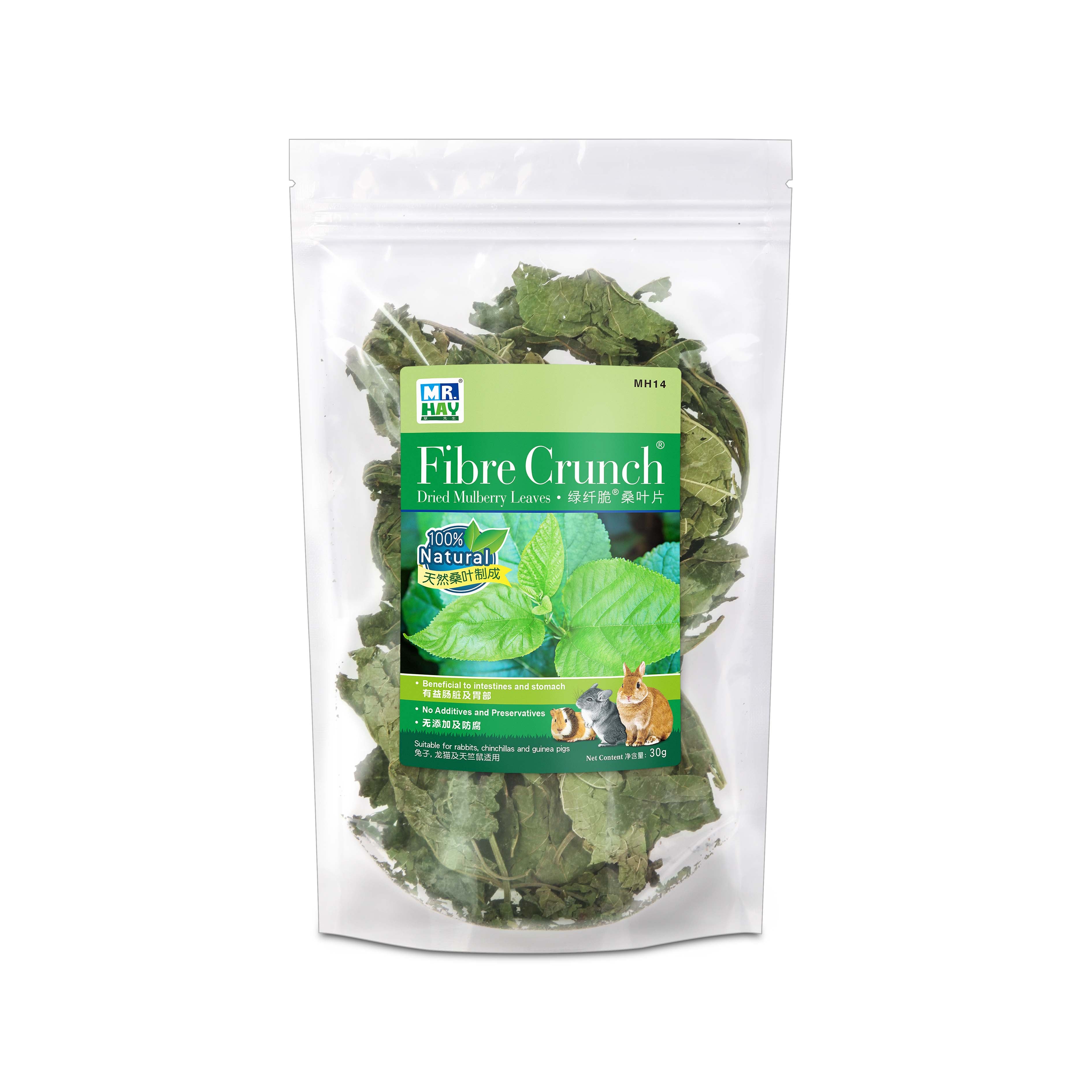 Mr Hay Fibre Crunch Dried Mulberry Leaves (30g) – The Moon Bunny