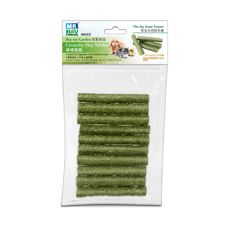 Mr Hay Crunchy Hay Sticks (10pcs) – The Moon Bunny